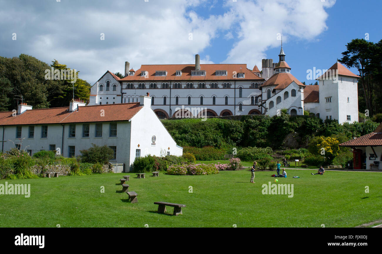 Caldey Island Cistercian monastery Stock Photo - Alamy