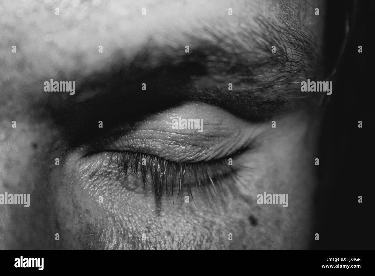Human eye close up Black and White Stock Photos & Images - Alamy