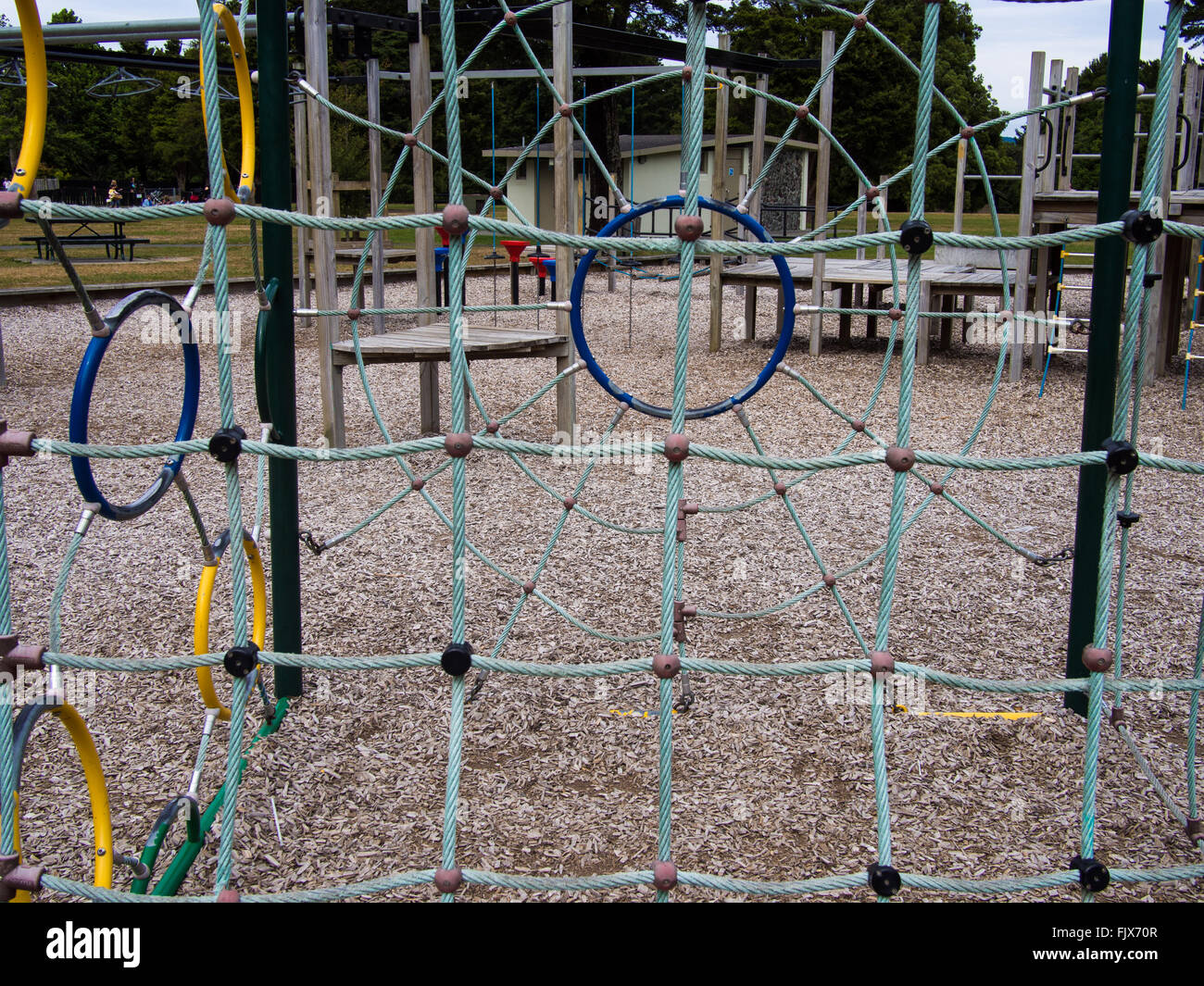 Jungle Gym At Playground Stock Photo - Alamy
