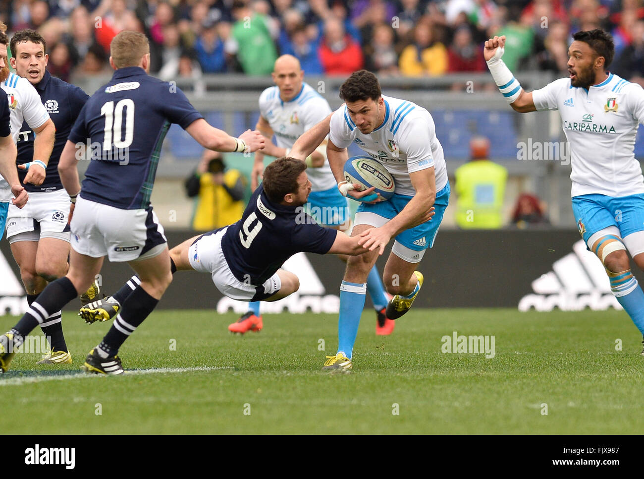 Rbs six nations rugby italy v scotland hi-res stock photography and ...