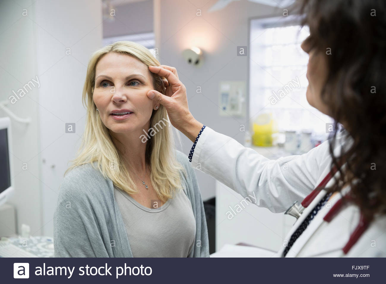 Self touching hi-res stock photography and images - Alamy