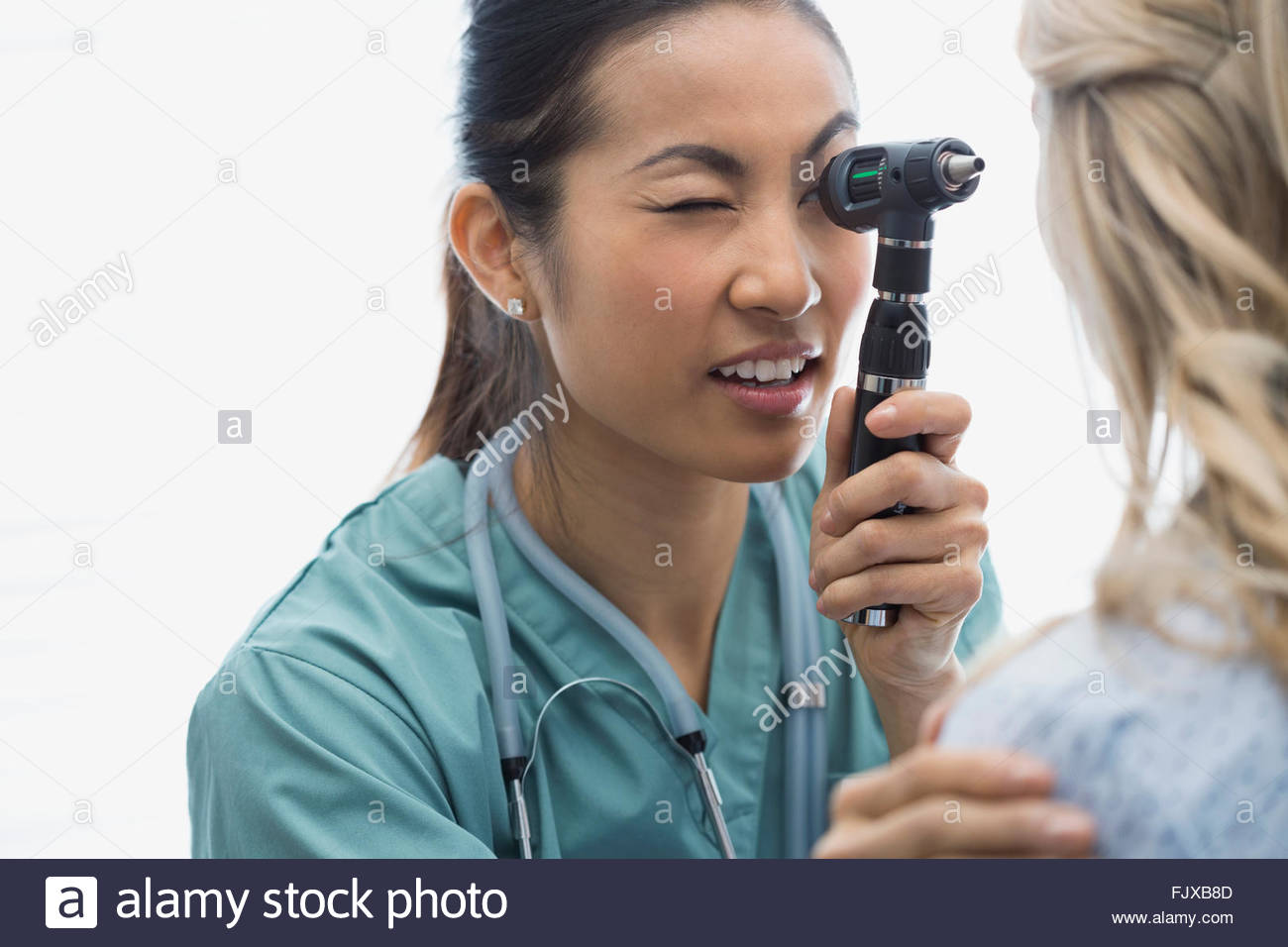 Checking eye hi-res stock photography and images - Alamy