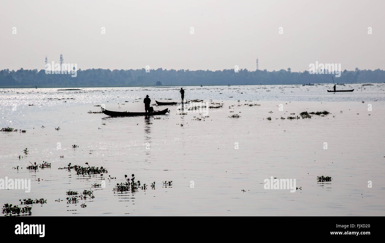 Kerala backwater fishing hi-res stock photography and images - Alamy