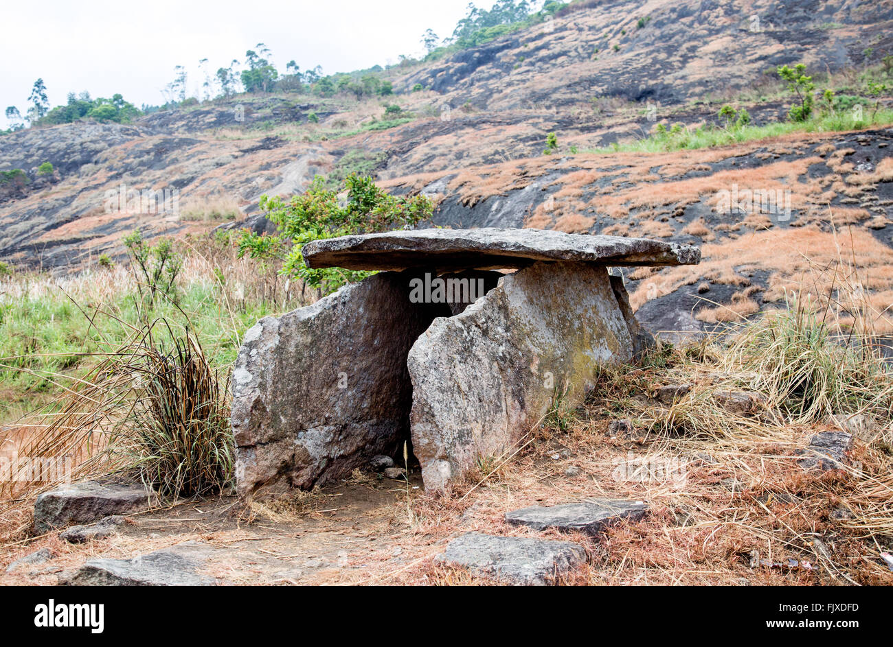 Ancient Megalithic Tombs Kerala India Stock Photo - Alamy