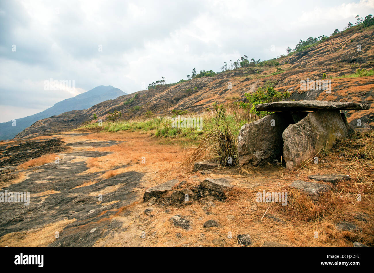 Ancient Megalithic Tombs Kerala India Stock Photo - Alamy