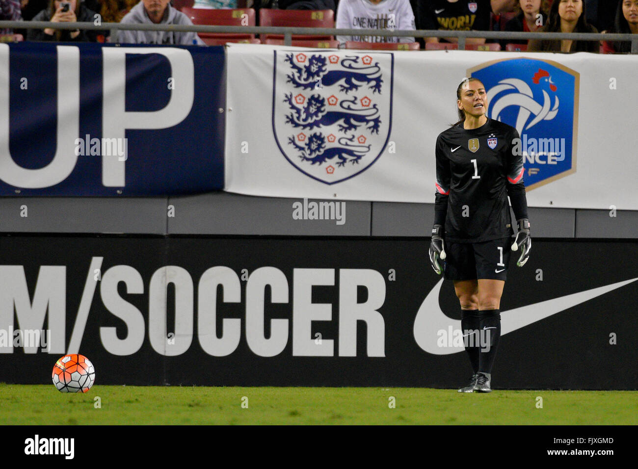 Tampa, Florida, USA. 3rd Mar, 2016. US Goalkeeper Hope Solo (1) in ...
