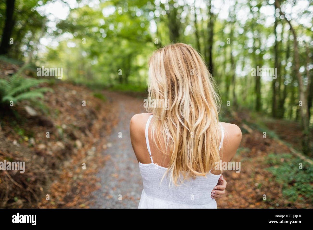 Young woman wearing stylish white hi-res stock photography and images ...