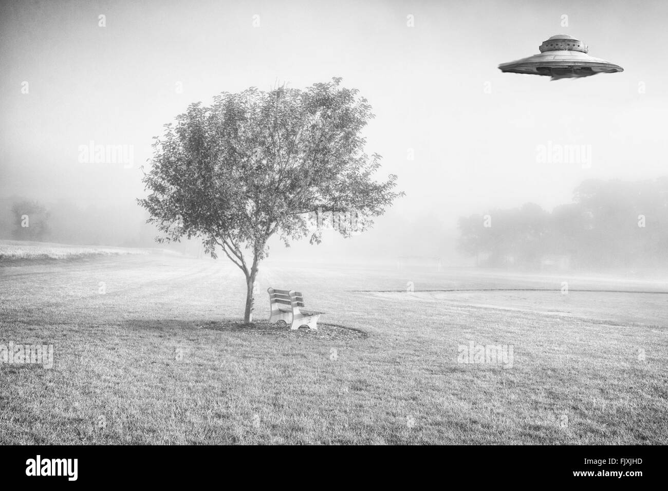 Ufo grass Black and White Stock Photos & Images - Alamy