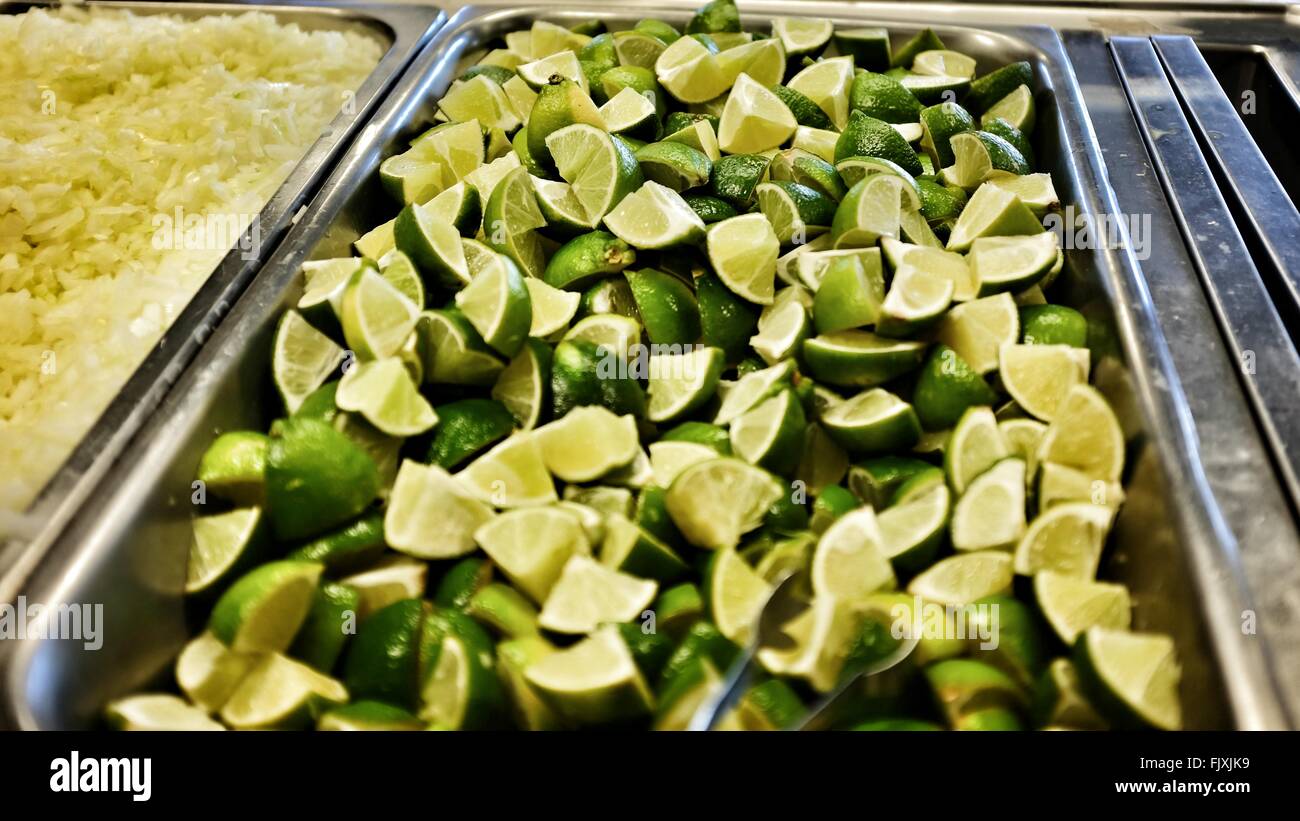 Close-Up Of Lemon Slices In Container Stock Photo - Alamy