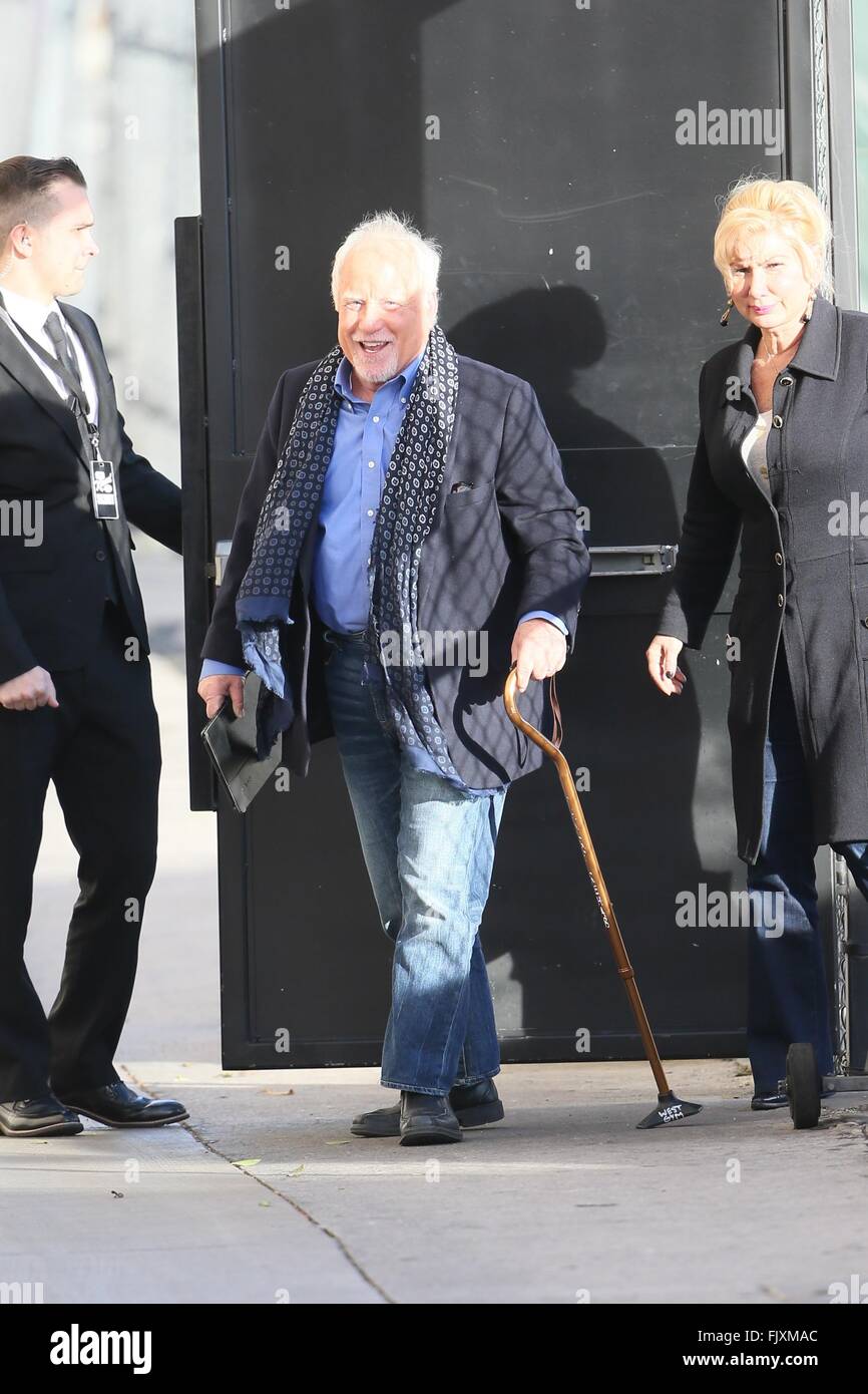 Richard Dreyfuss seen arriving at the ABC studios for Jimmy Kimmel Live ...