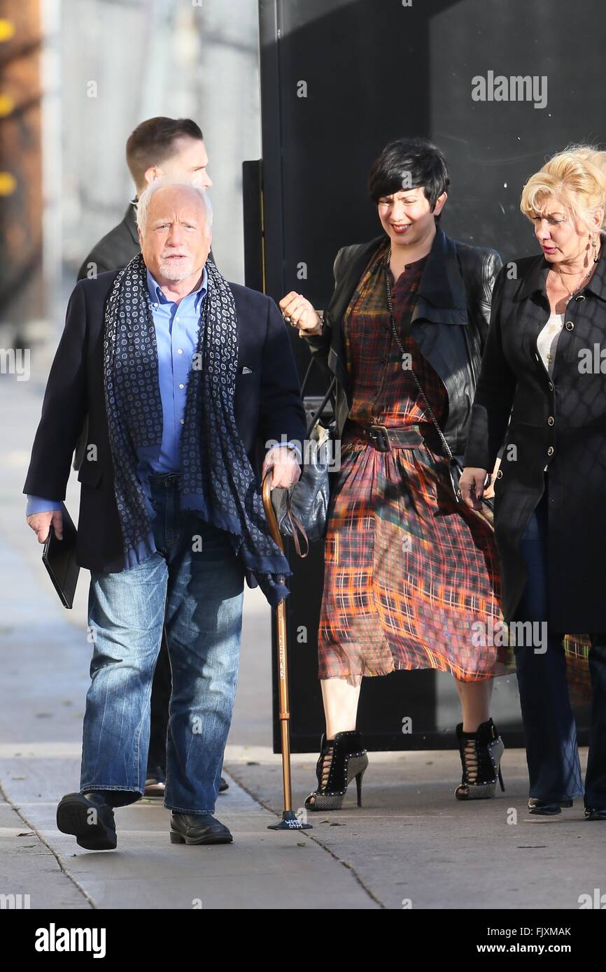 Richard Dreyfuss seen arriving at the ABC studios for Jimmy Kimmel Live ...