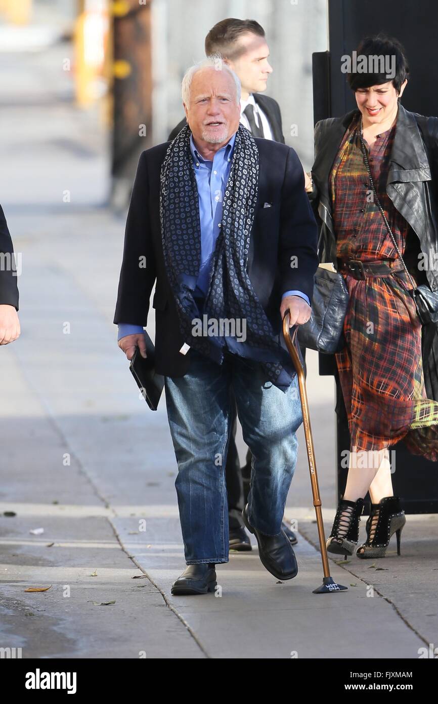 Richard Dreyfuss seen arriving at the ABC studios for Jimmy Kimmel Live ...