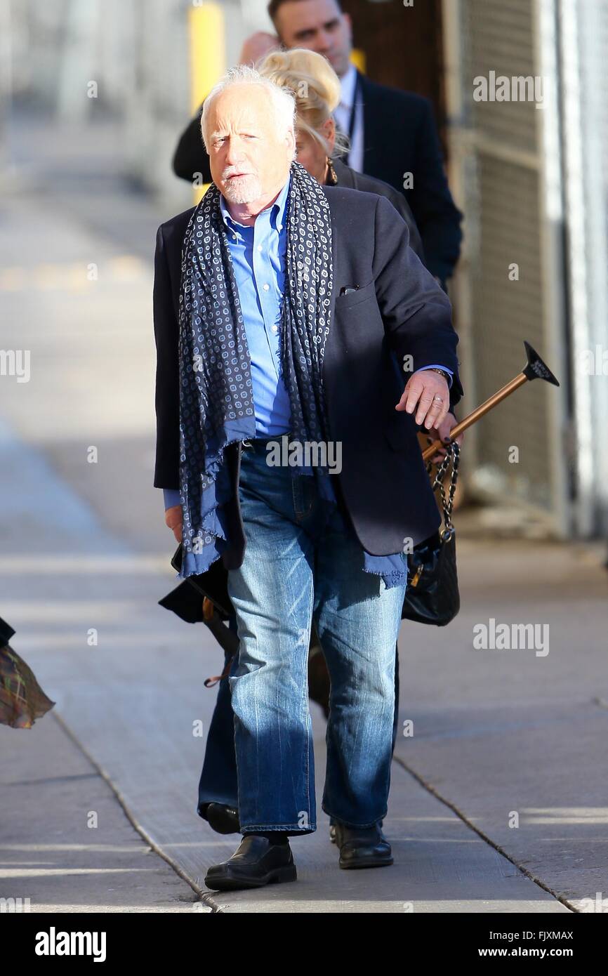 Richard Dreyfuss seen arriving at the ABC studios for Jimmy Kimmel Live ...