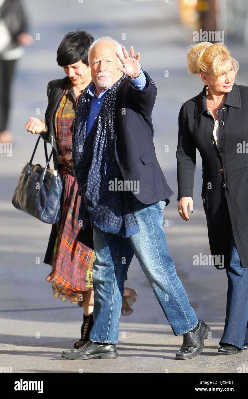 Richard Dreyfuss seen arriving at the ABC studios for Jimmy Kimmel Live ...