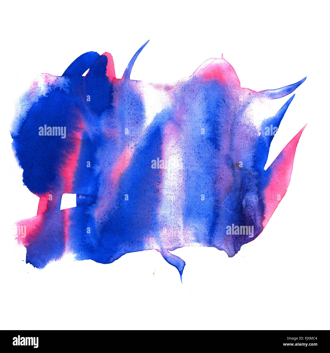 watercolor strokes paint brush blue red stroke color texture with space ...