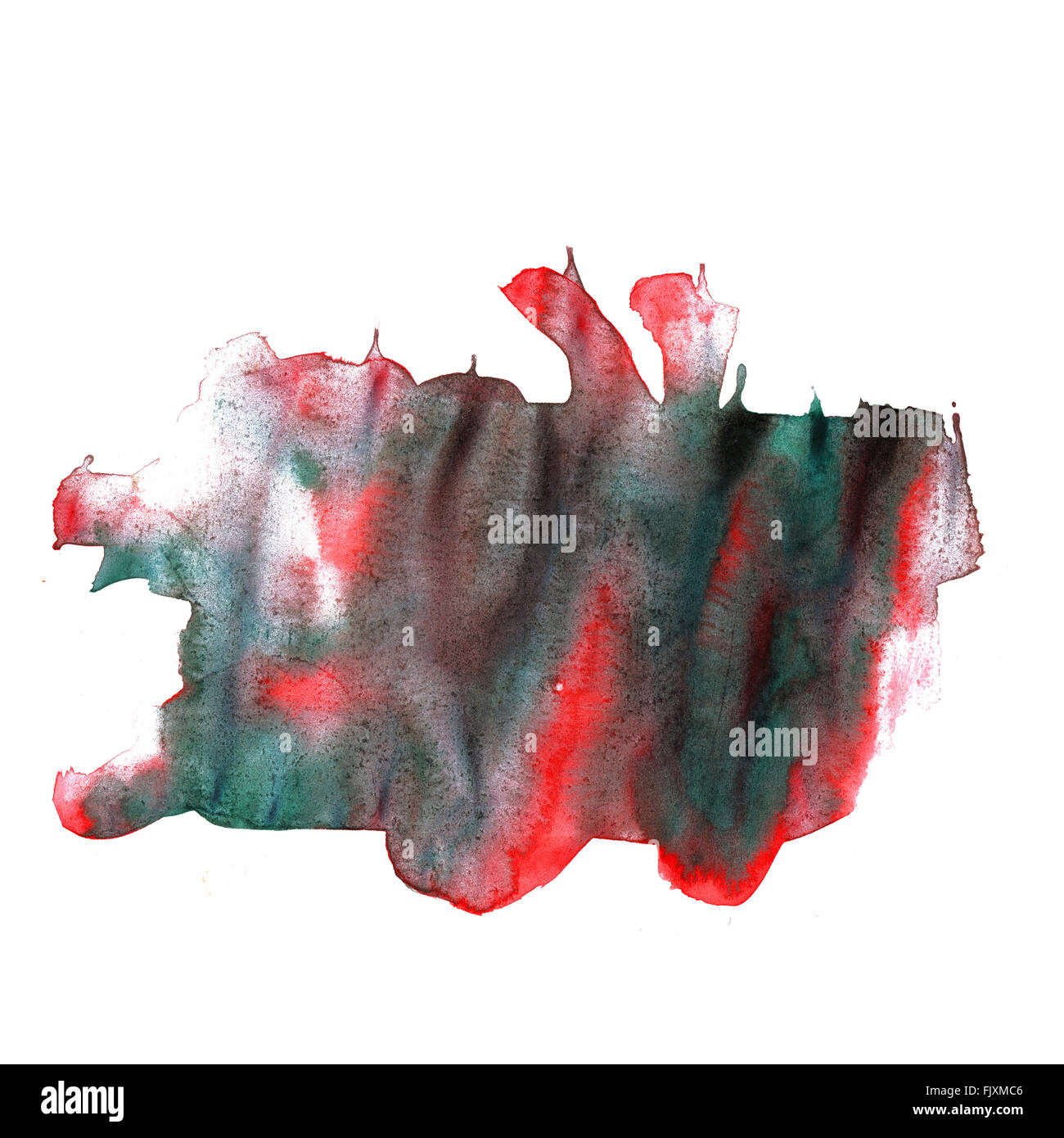 watercolor strokes paint brush blue red stroke color texture with space ...