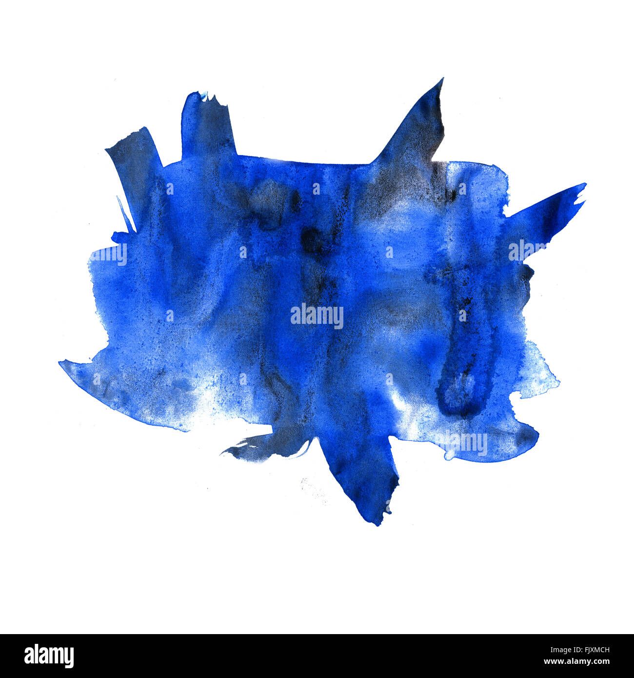 watercolor paint strokes brush stroke color texture with blue space for ...