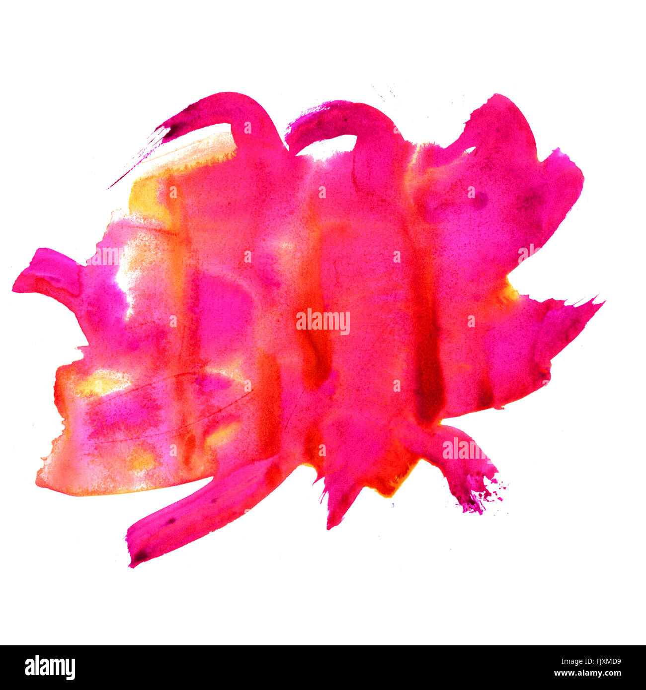 watercolor paint strokes brush stroke color texture with space red for ...