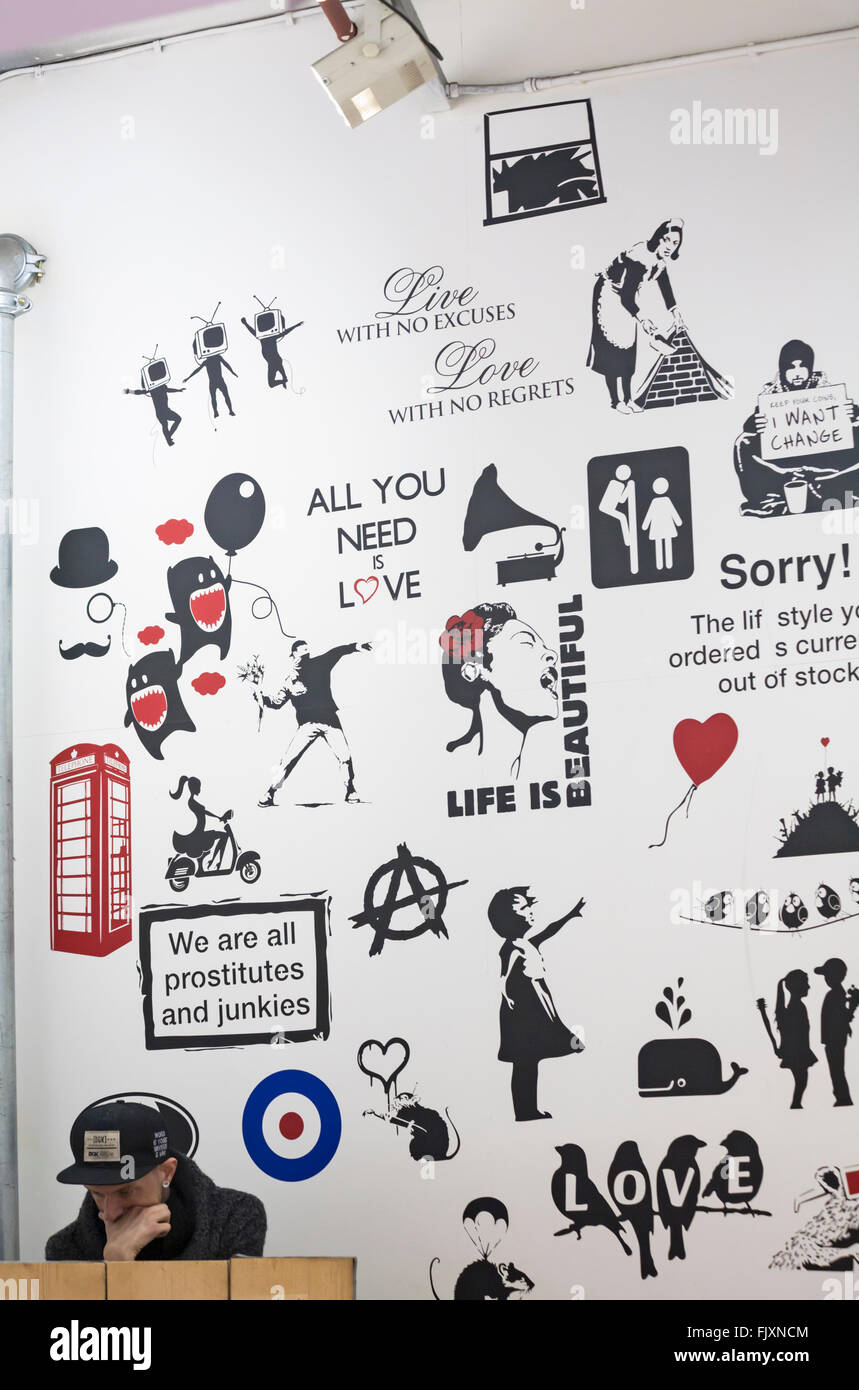 Banksy london balloon hi-res stock photography and images - Alamy