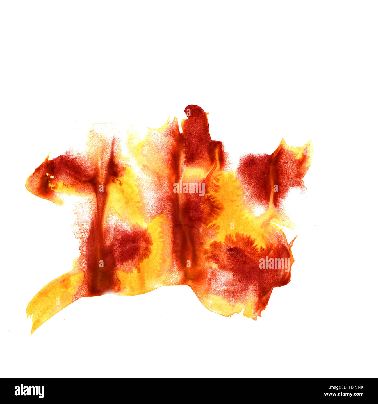 watercolor strokes yellow orange brush paint stroke texture color with ...