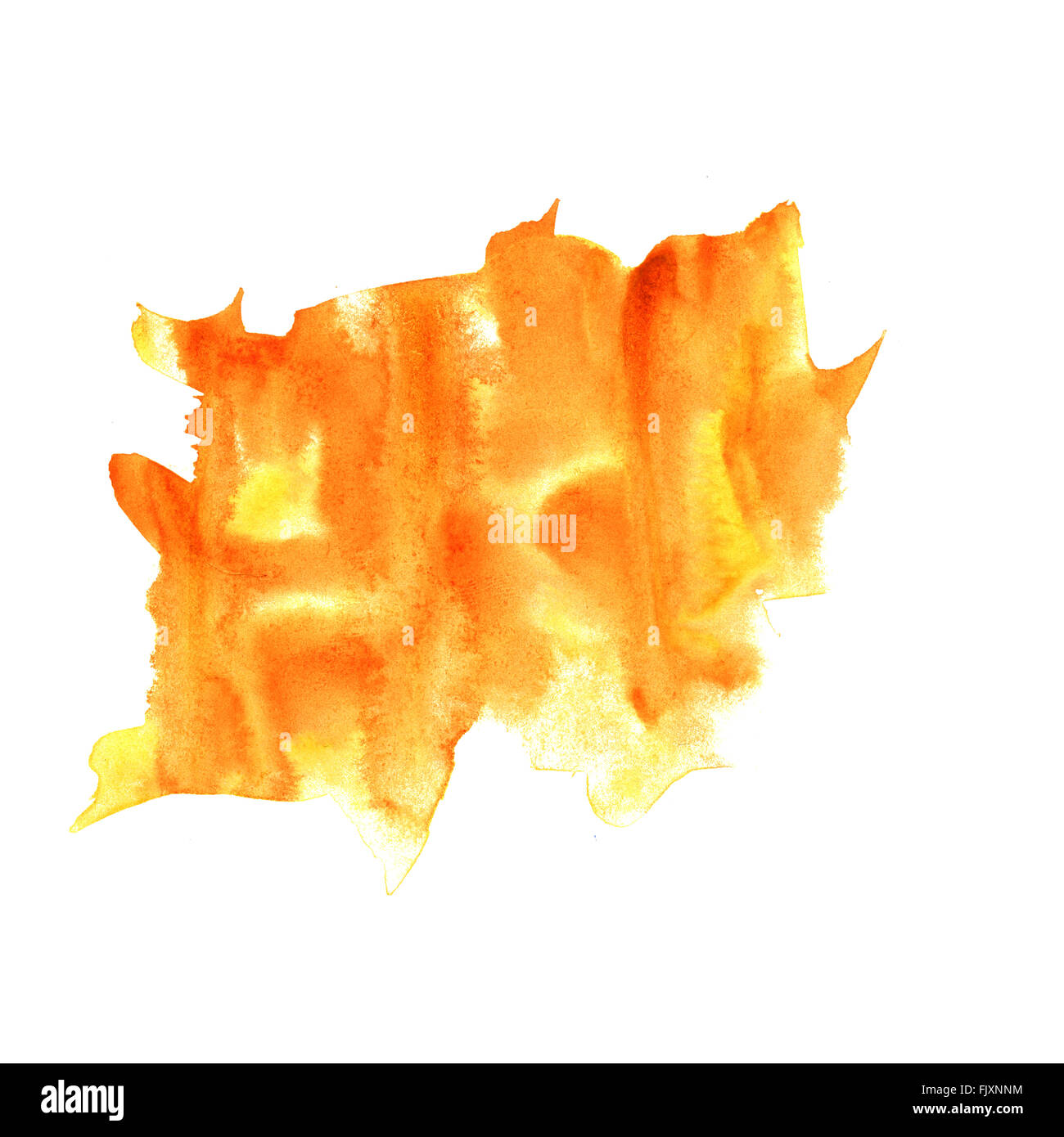 watercolor strokes brush yellow orange paint stroke texture color with ...