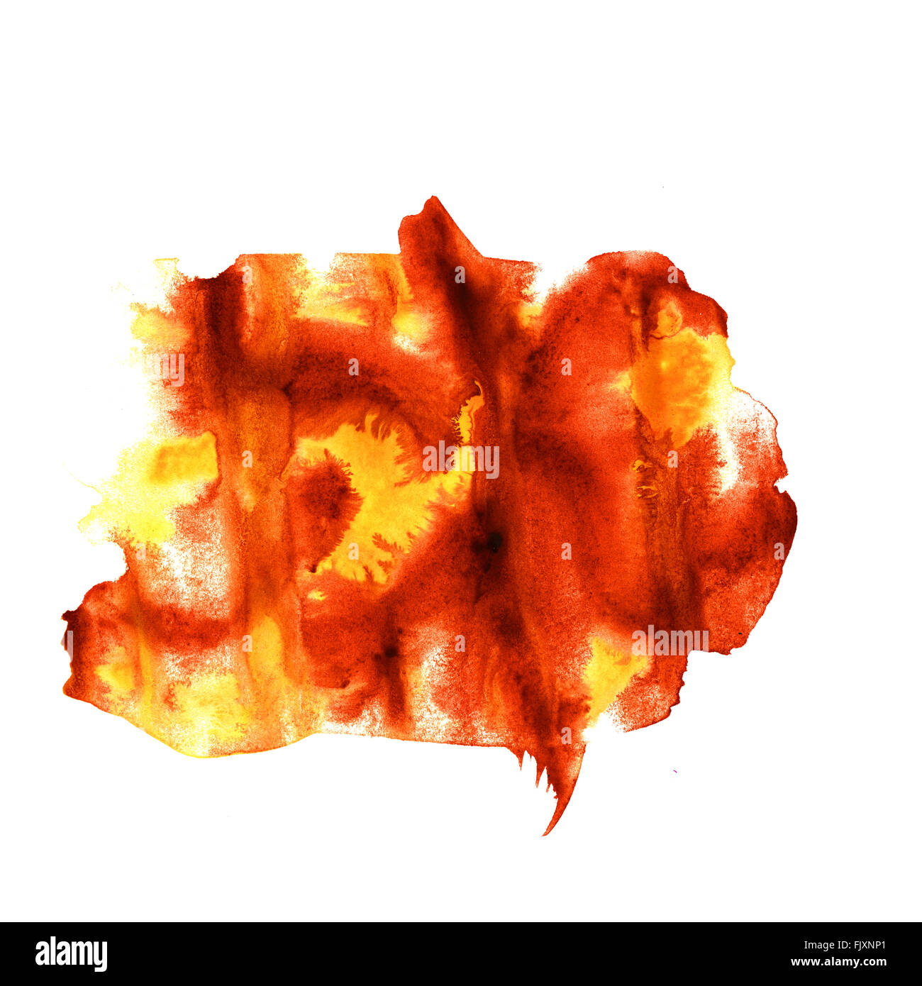 watercolor strokes yellow red paint stroke texture color with space for ...