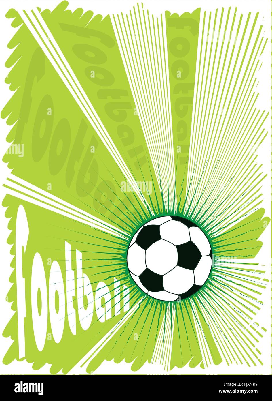 Green football explosion.Vector background for posters Stock Vector ...