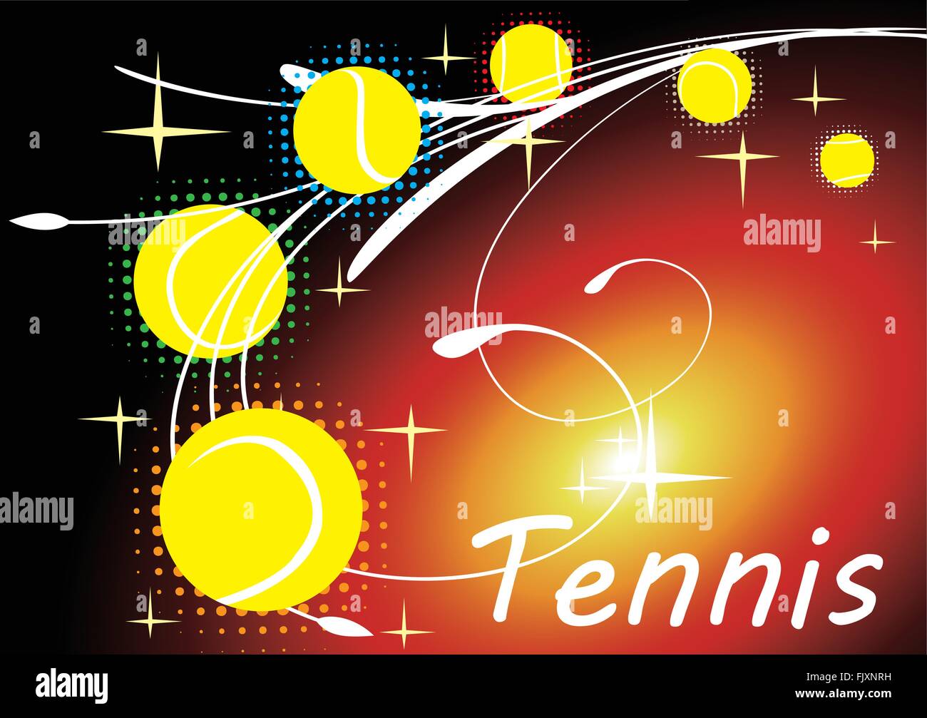 Horizontal tennis banner Stock Vector Image & Art - Alamy