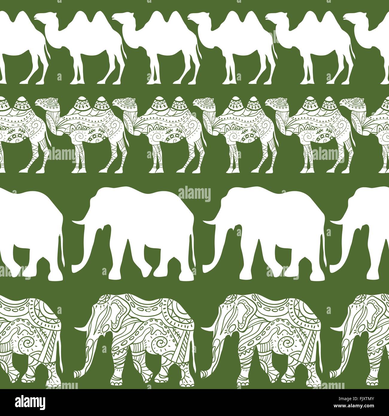 Indian camels Stock Vector Images - Alamy