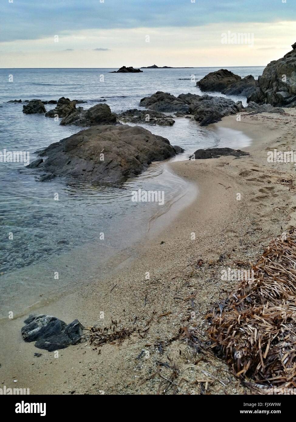 Rocks At Sea Shore Stock Photo - Alamy