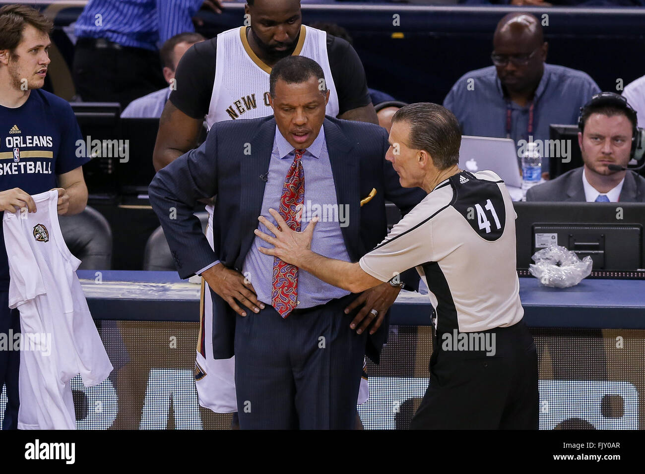 New Orleans, LA, USA. 03rd Mar, 2016. New Orleans Pelicans head coach ...