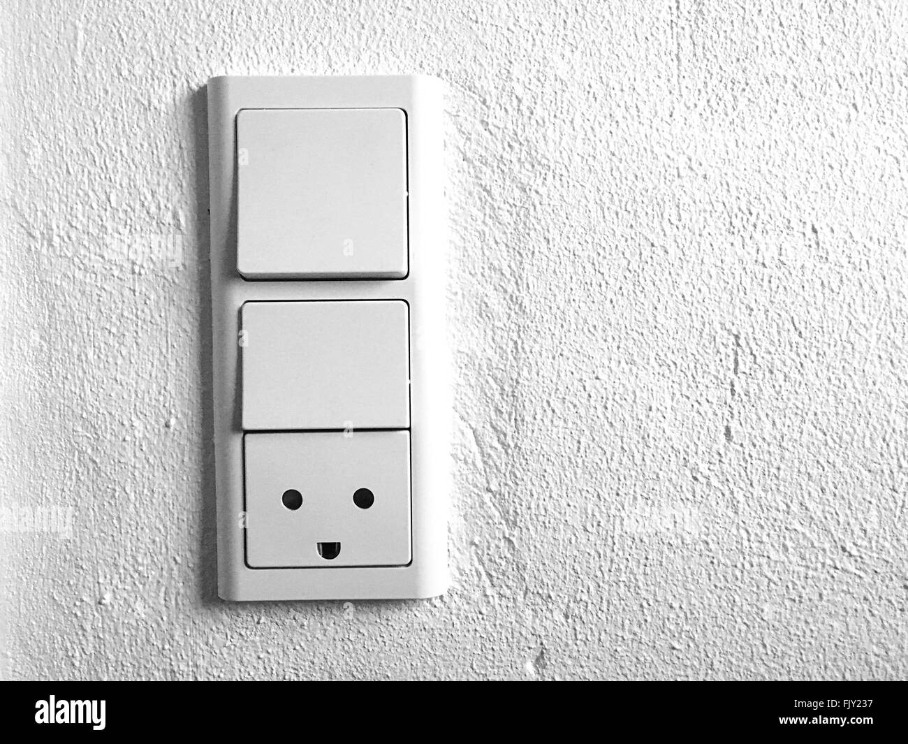 Switchboard white wall close up hi-res stock photography and images - Alamy