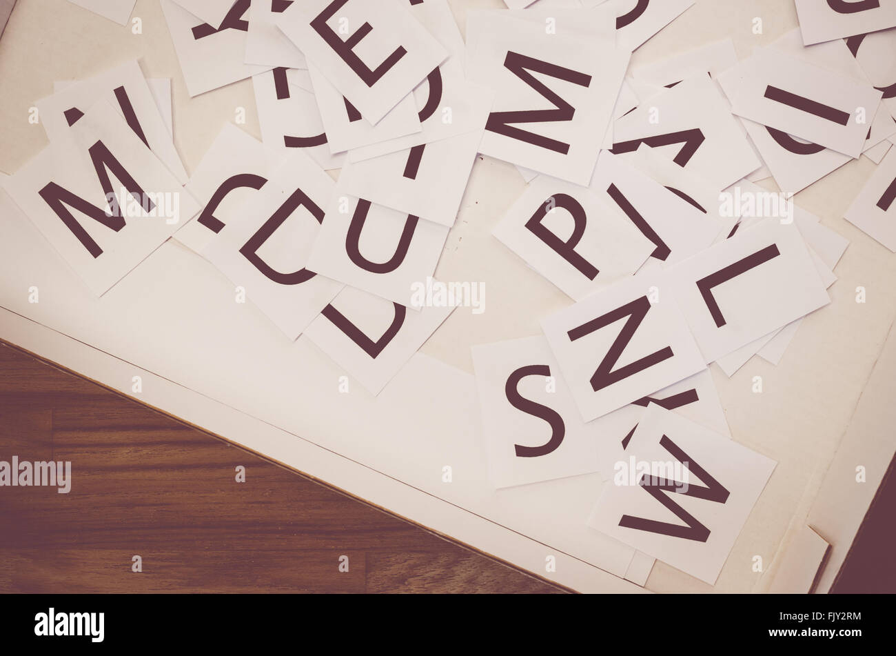 Paper alphabet hi-res stock photography and images - Alamy