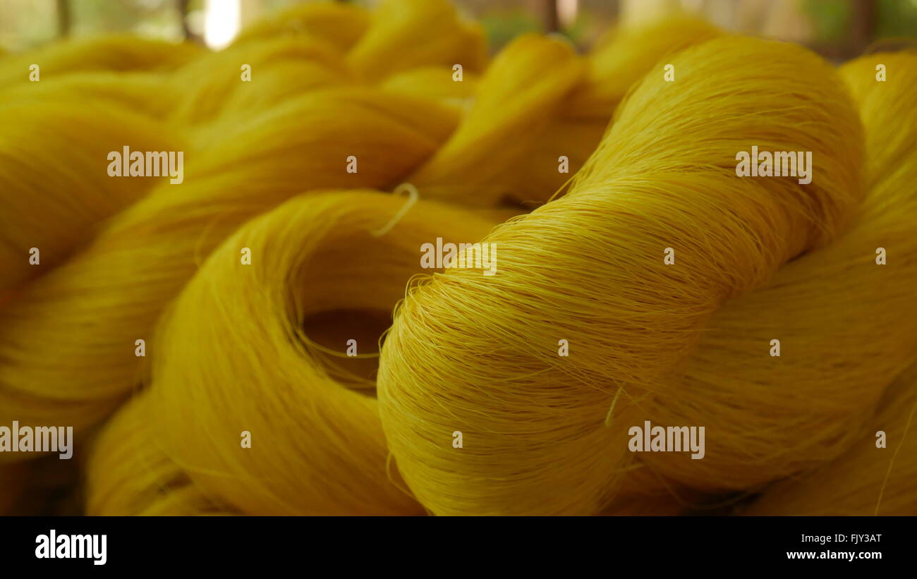 Yellow Threads High Resolution Stock Photography and Images - Alamy