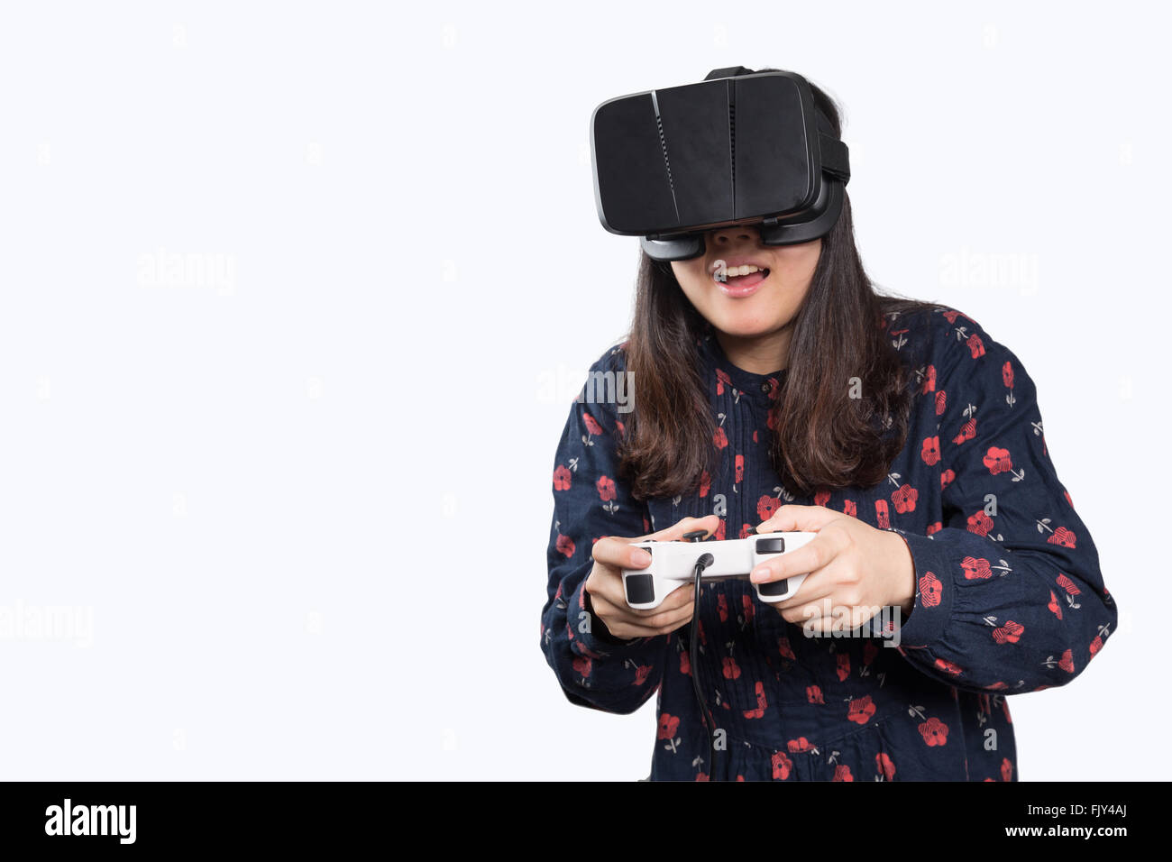 Girl vr game Cut Out Stock Images & Pictures - Alamy