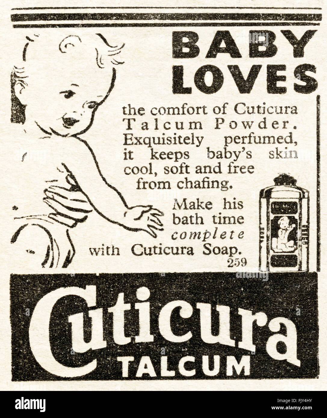 Talcum Powder Vintage High Resolution Stock Photography and Images - Alamy