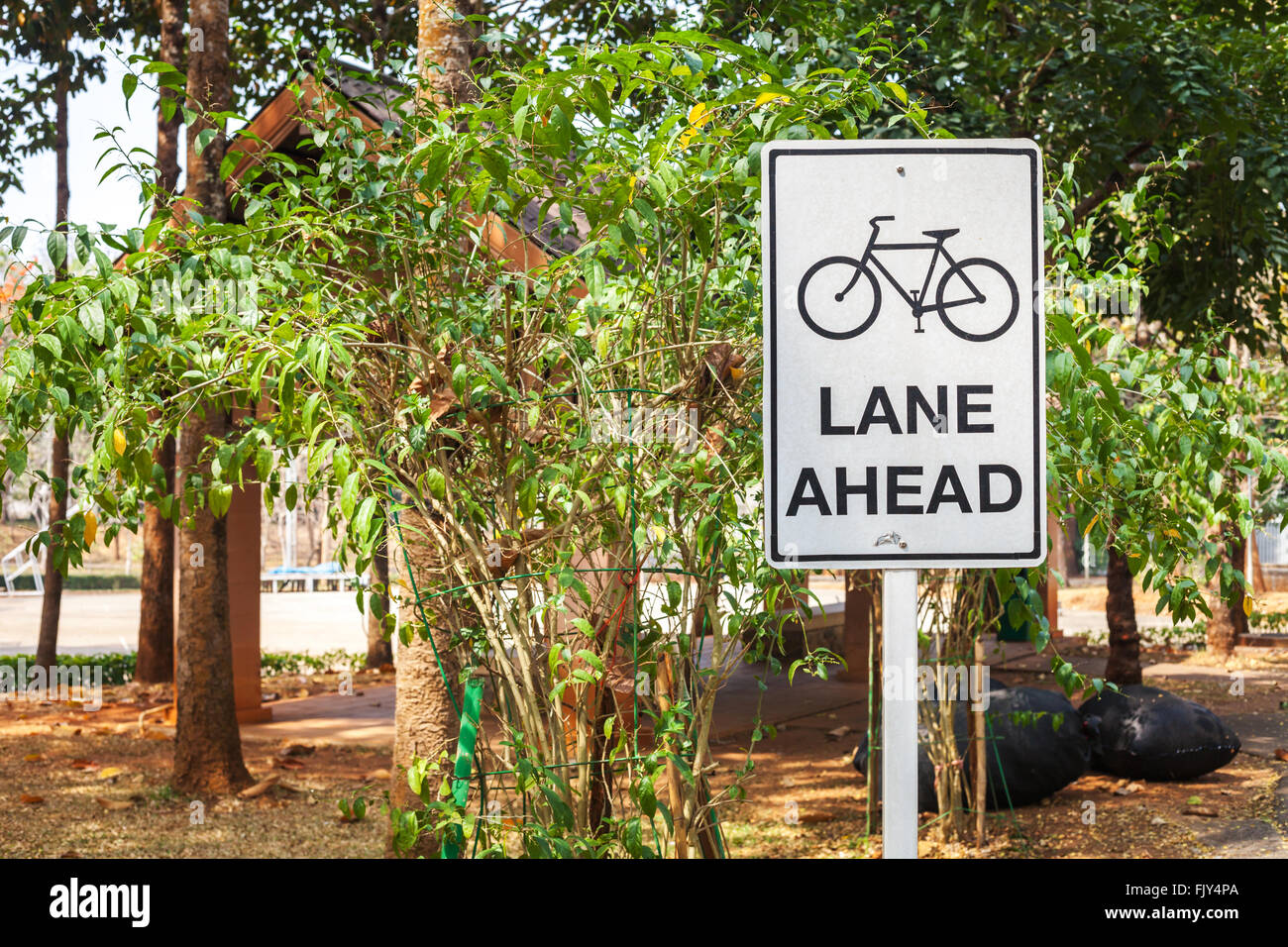 Bicycle route sign Stock Photo - Alamy