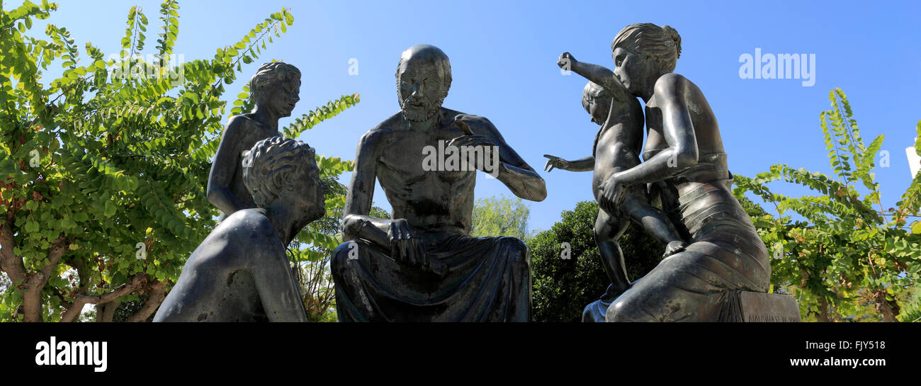 Hippocrates Statue, Kos Town, Kos Island, Dodecanese group of islands ...