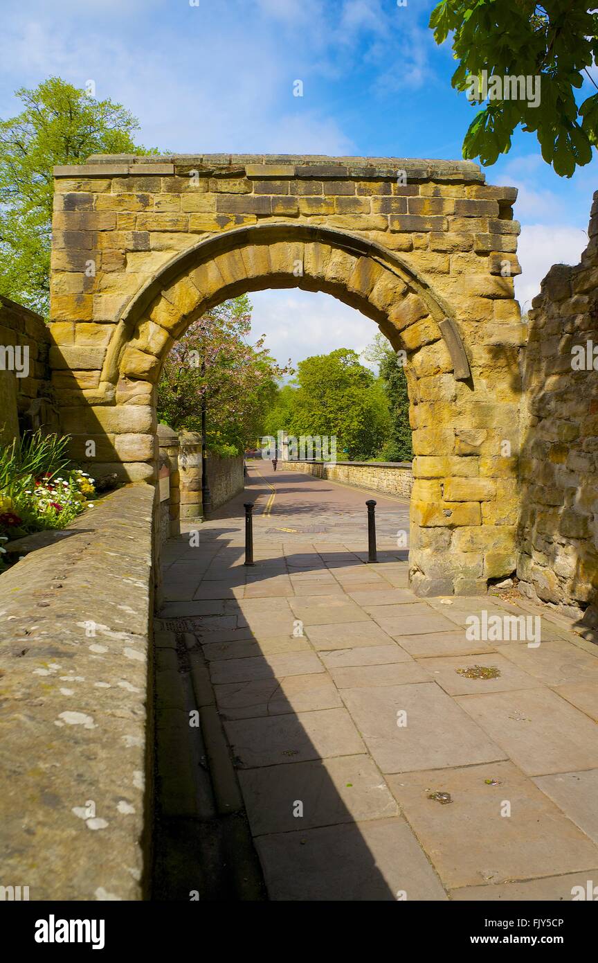 Medieval Stone Archway. Hexham Abbey. Hexham, Northumberland, England ...