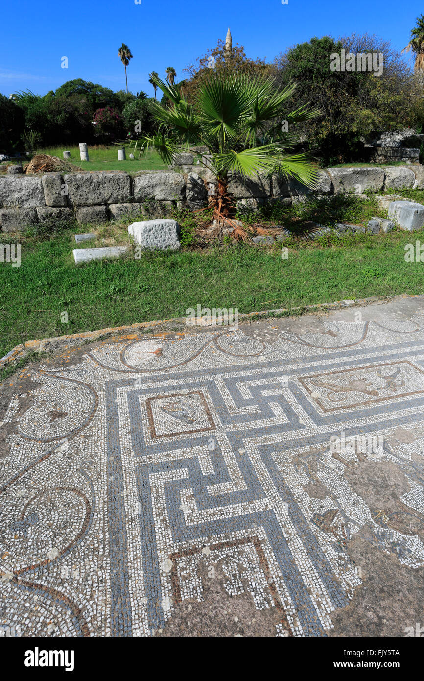 Ruins of the ancient Agora complex, Kos Town, Kos Island, Dodecanese ...