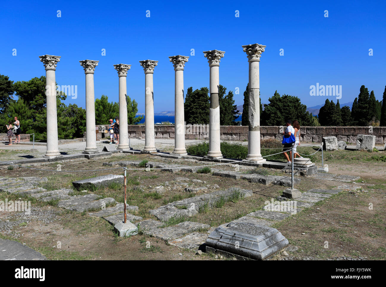 The Asklepeion a healing temple, sacred to the god Asclepius, the ...
