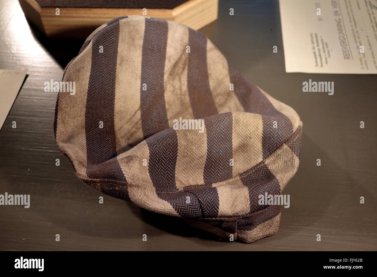 The hat of a concentration camp prisoner from WWII in the Wings of ...