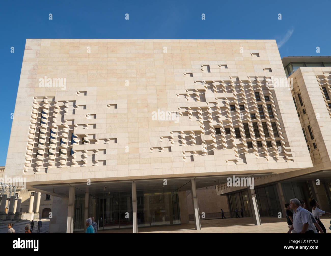 Malta's new parliament building in Valletta Stock Photo - Alamy