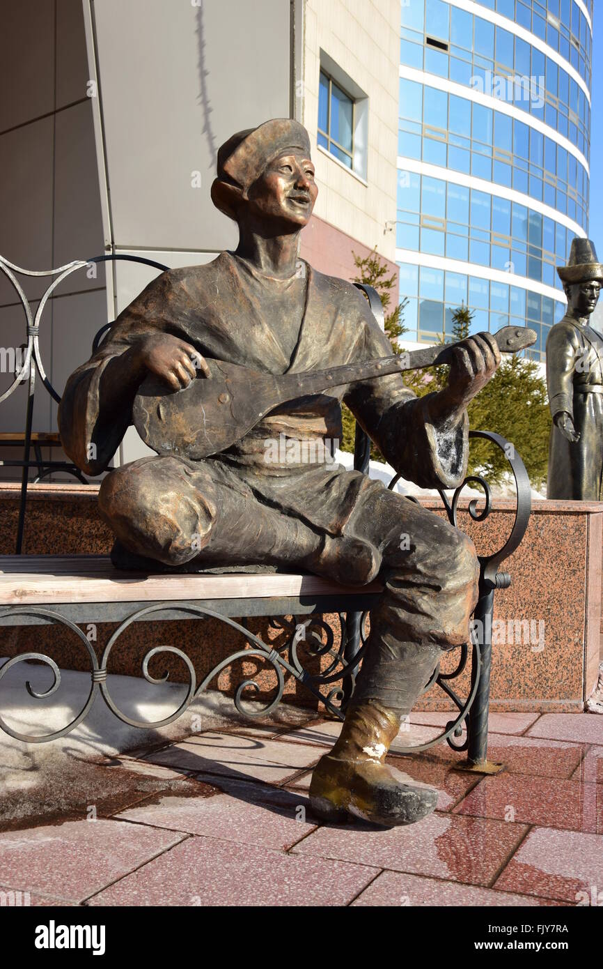 Street statue in Astana, Kazakhstan Stock Photo - Alamy