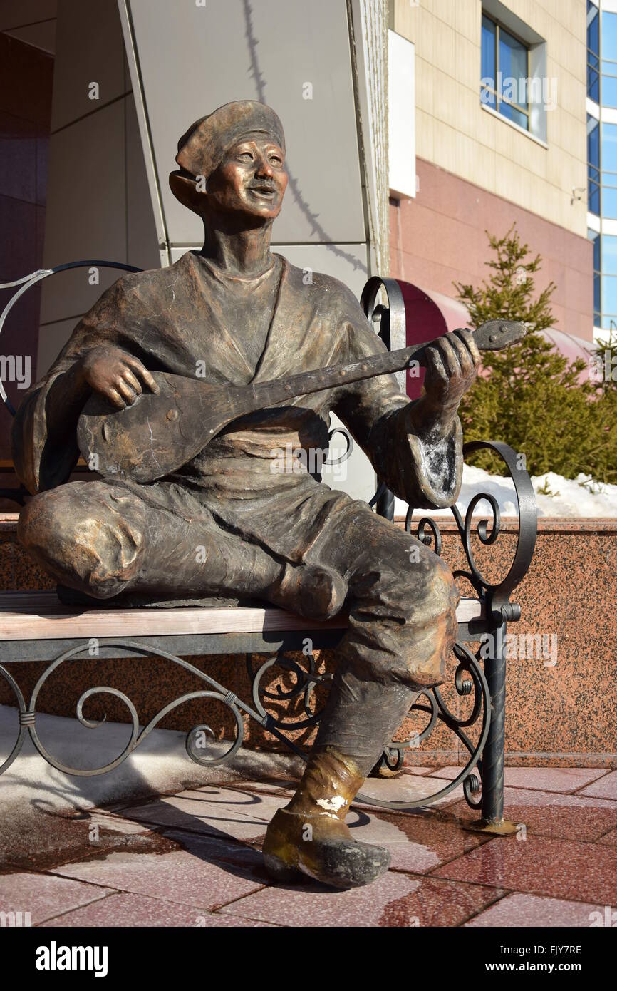 Street statue in Astana, Kazakhstan Stock Photo - Alamy
