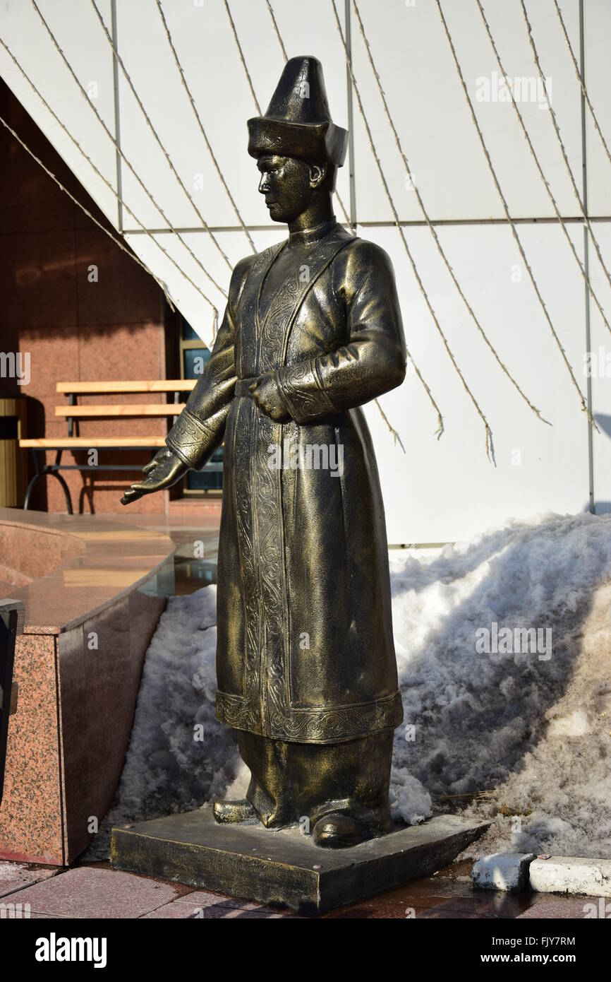 Street statue in Astana, Kazakhstan Stock Photo - Alamy