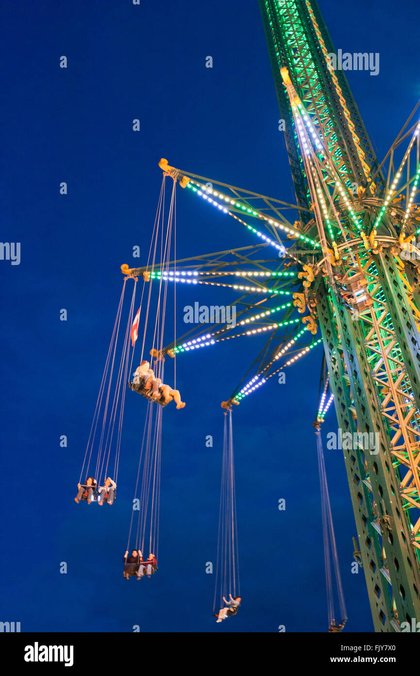 Fairground ride, Vienna, Austria Stock Photo - Alamy