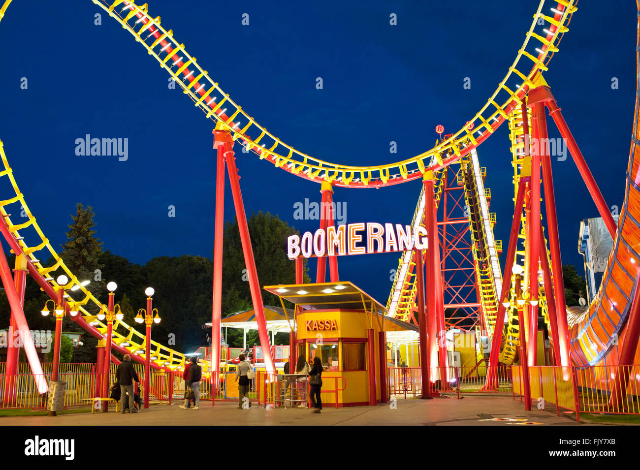 Fairground roller coaster hi-res stock photography and images - Alamy