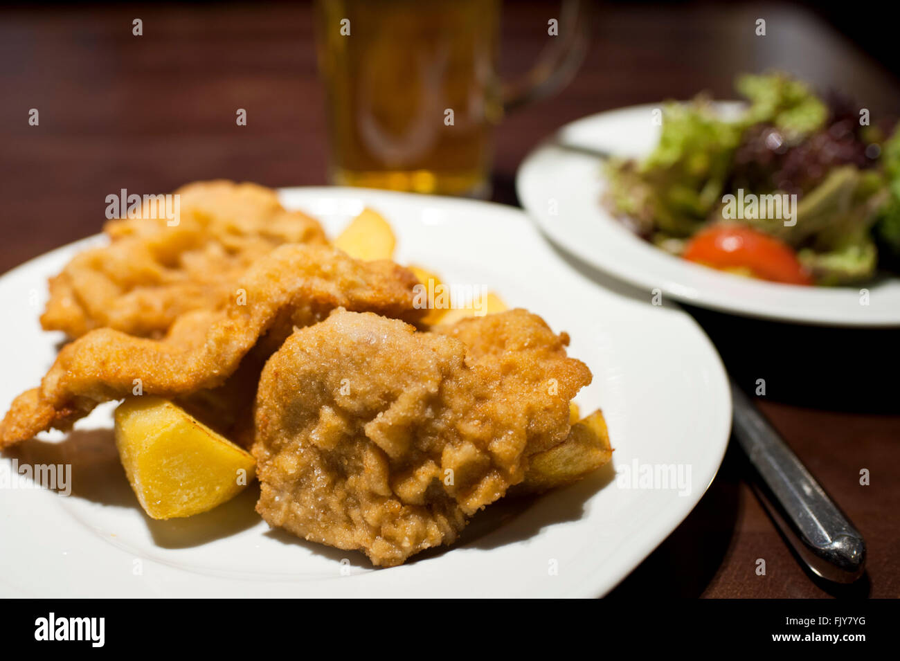 Vienna schnitzel, , Austria Stock Photo - Alamy