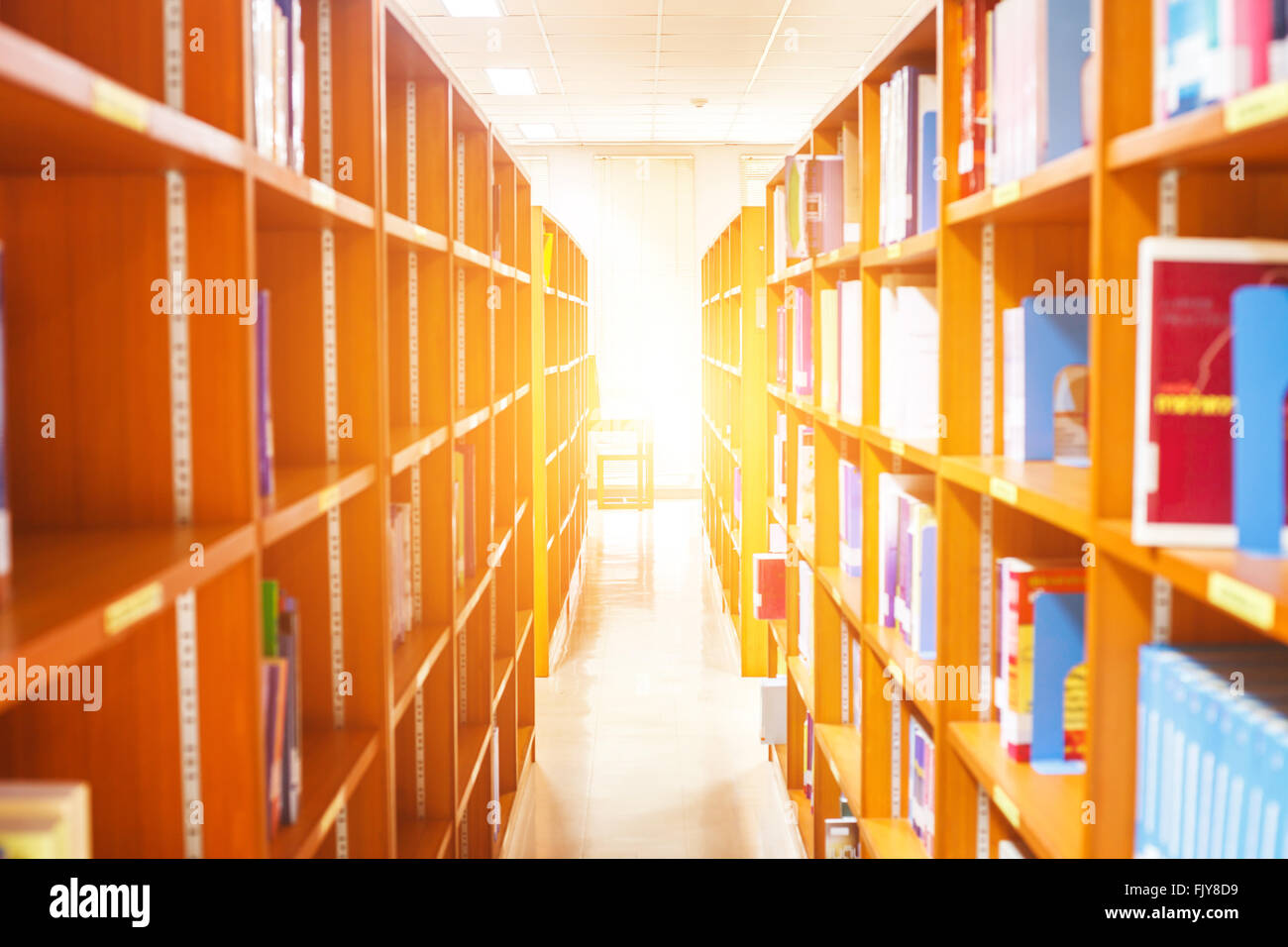 blur image of the library and sun light Stock Photo - Alamy